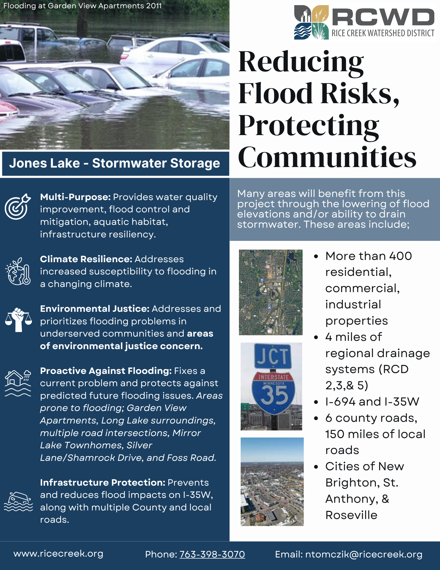 Jones Lake Flood Mitigation | Rice Creek Watershed District