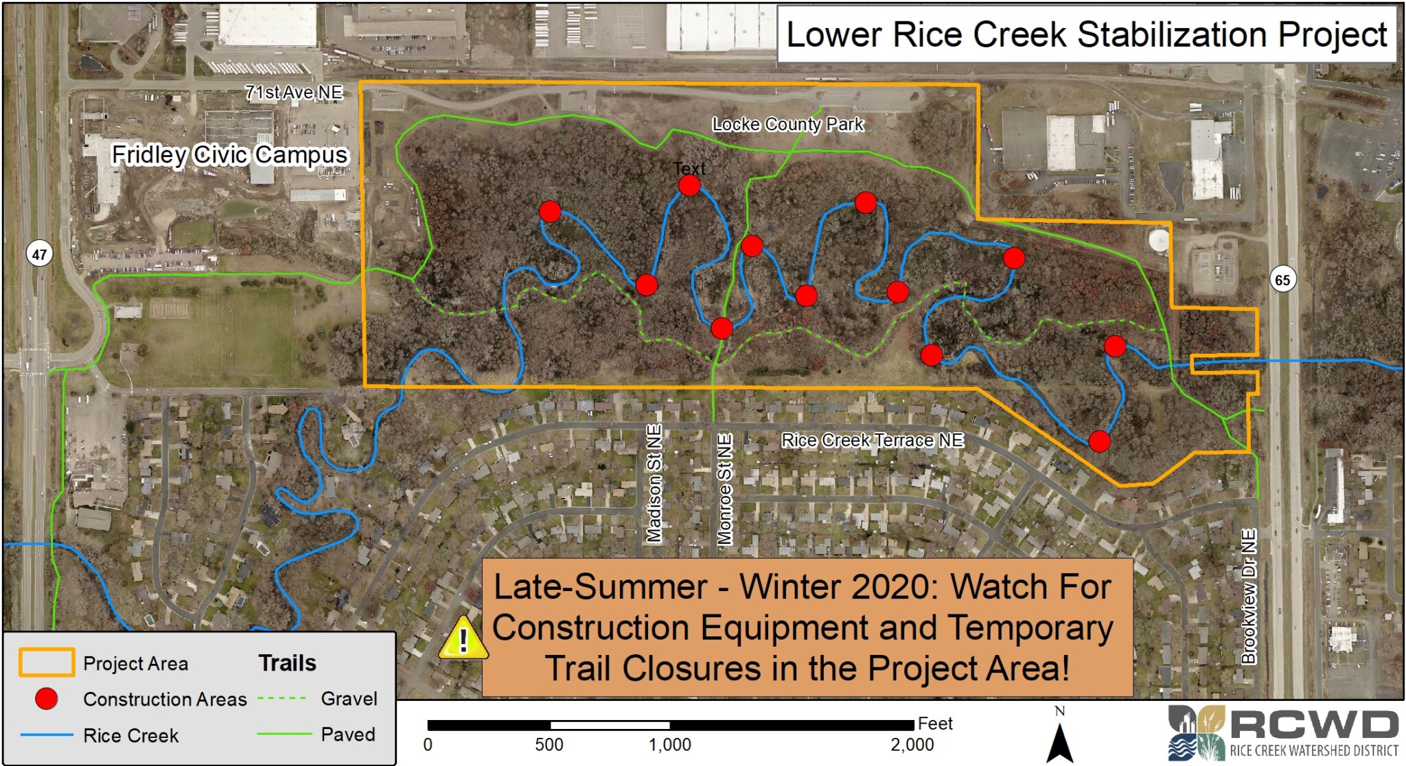 Lower Rice Creek Stabilization | Rice Creek Watershed District