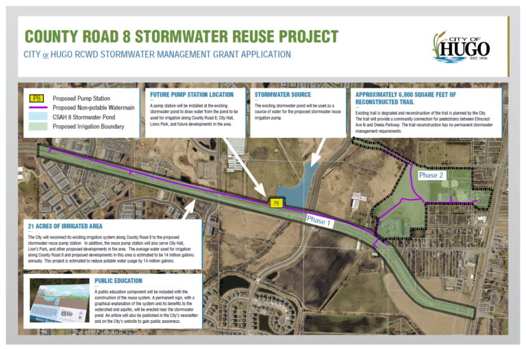 Hugo County Road 8 Stormwater Reuse | Rice Creek Watershed District