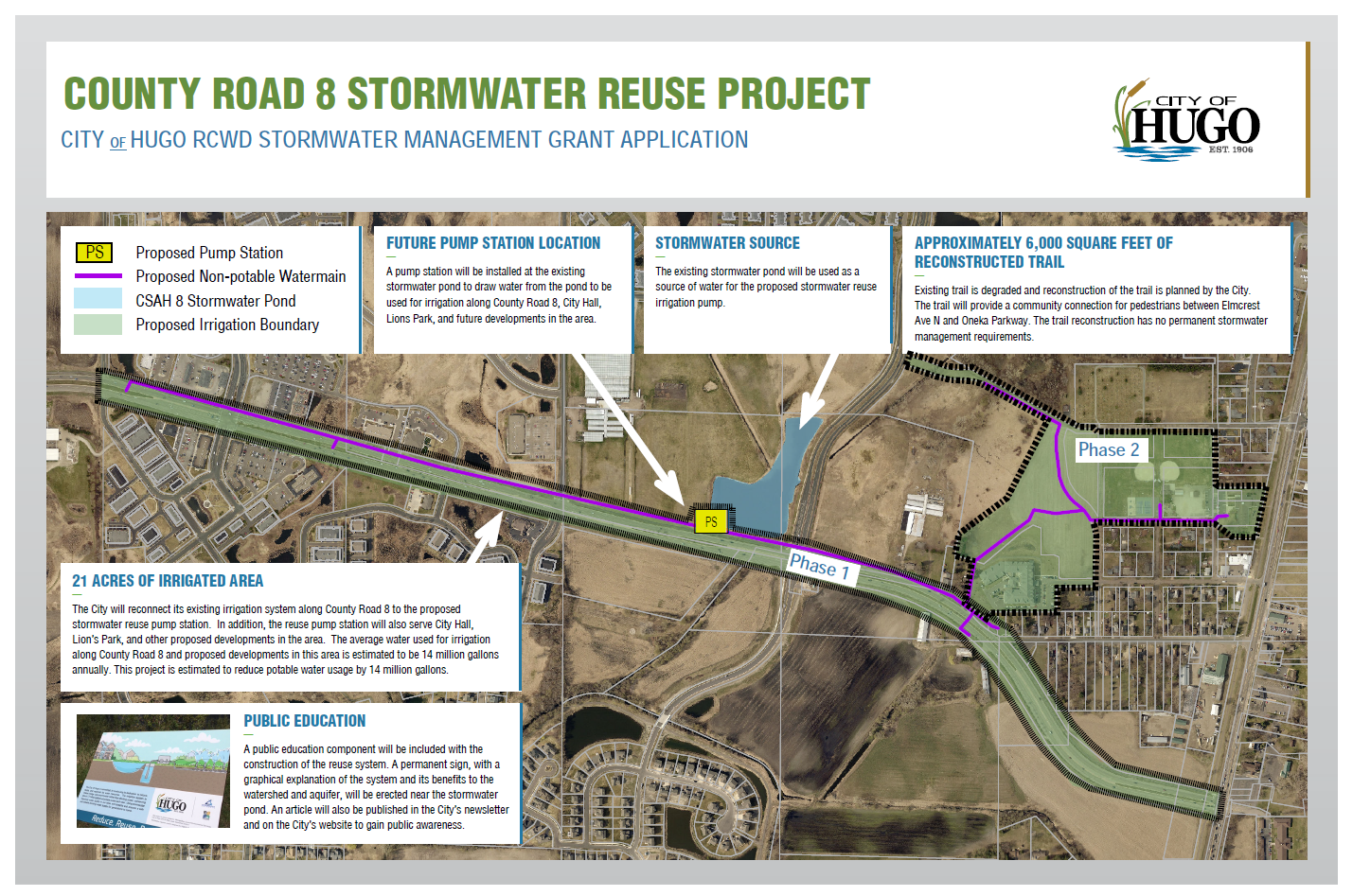 Hugo County Road 8 Stormwater Reuse | Rice Creek Watershed District